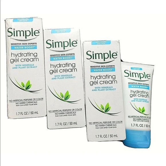 Simple | Skincare | Simple Waterboost Hydrating Gel Cream Moisturizer ...